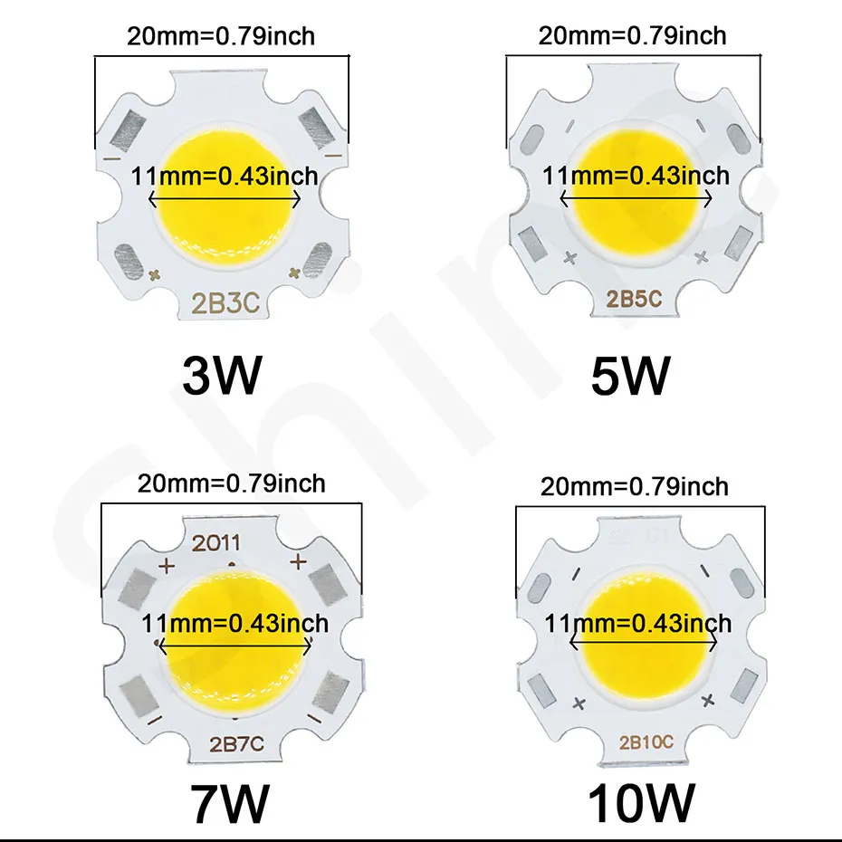 LED Light Bulb 3W-10W High Power LED Source Chip - SMD LED COB Light Bulbs, DIY Spotlight ...