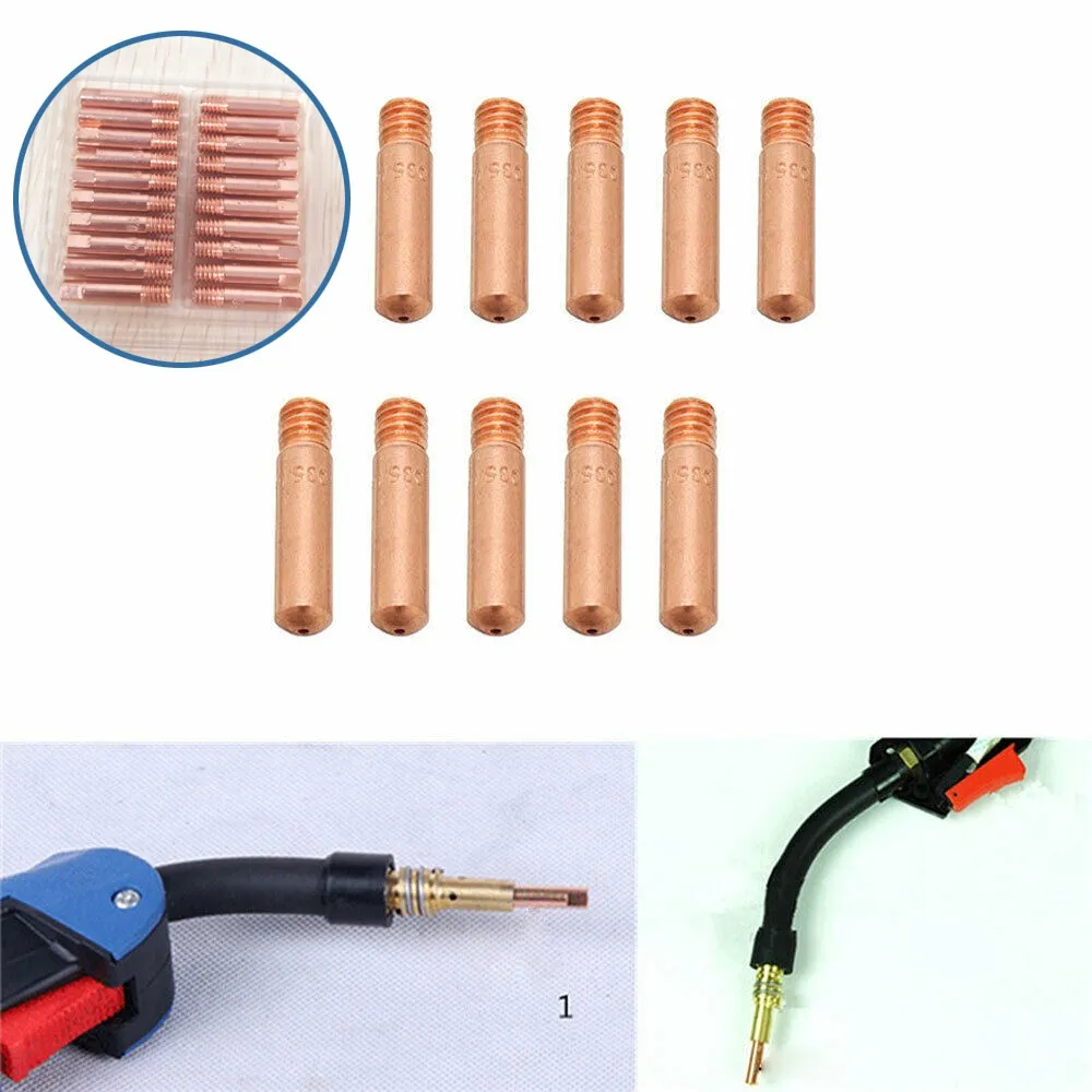 10pk M6 MIG Welding Contact Tips 0 8mm Flux Cored Wire For Welder 10pk M6 MIG Welding Contact Tips 0 8mm Flux Cored Wire For Welder