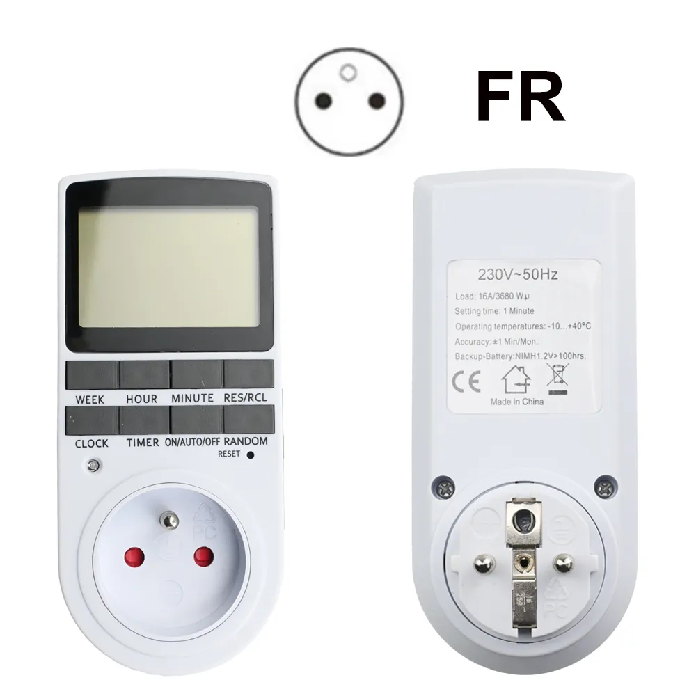 DHgate.com:Smart Programmable Misting Digital Timer Switch, US/FR/BR Plug, Kitchen Timer Socket ...