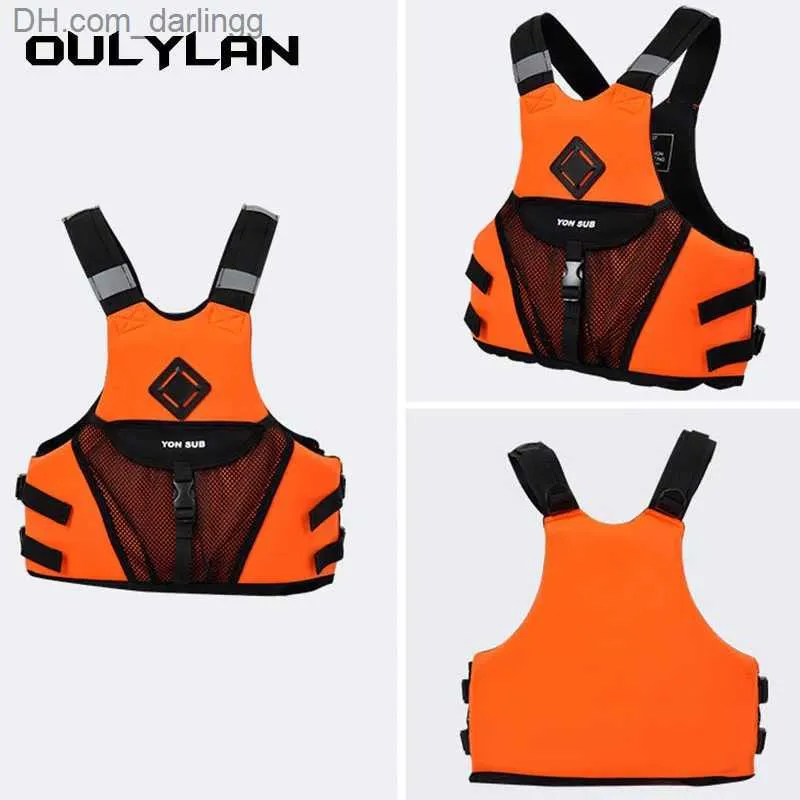 Life Vest Buoy Oulyan Buoyancy vest front pocket fishing and surfing ...