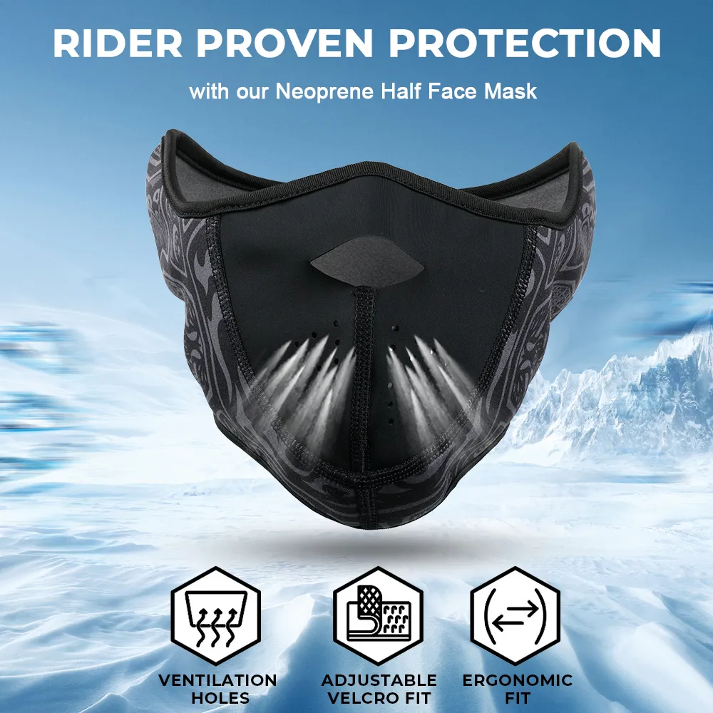 Premium Fleece Neck Gaiter Warmer: Windproof Ski Snowboard Balaclava ...