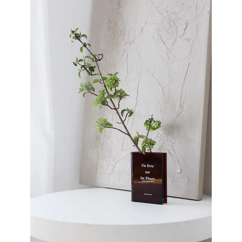 Decorative Vase for Flowers, Modern Plastic Book-Shaped Vase for Home ...