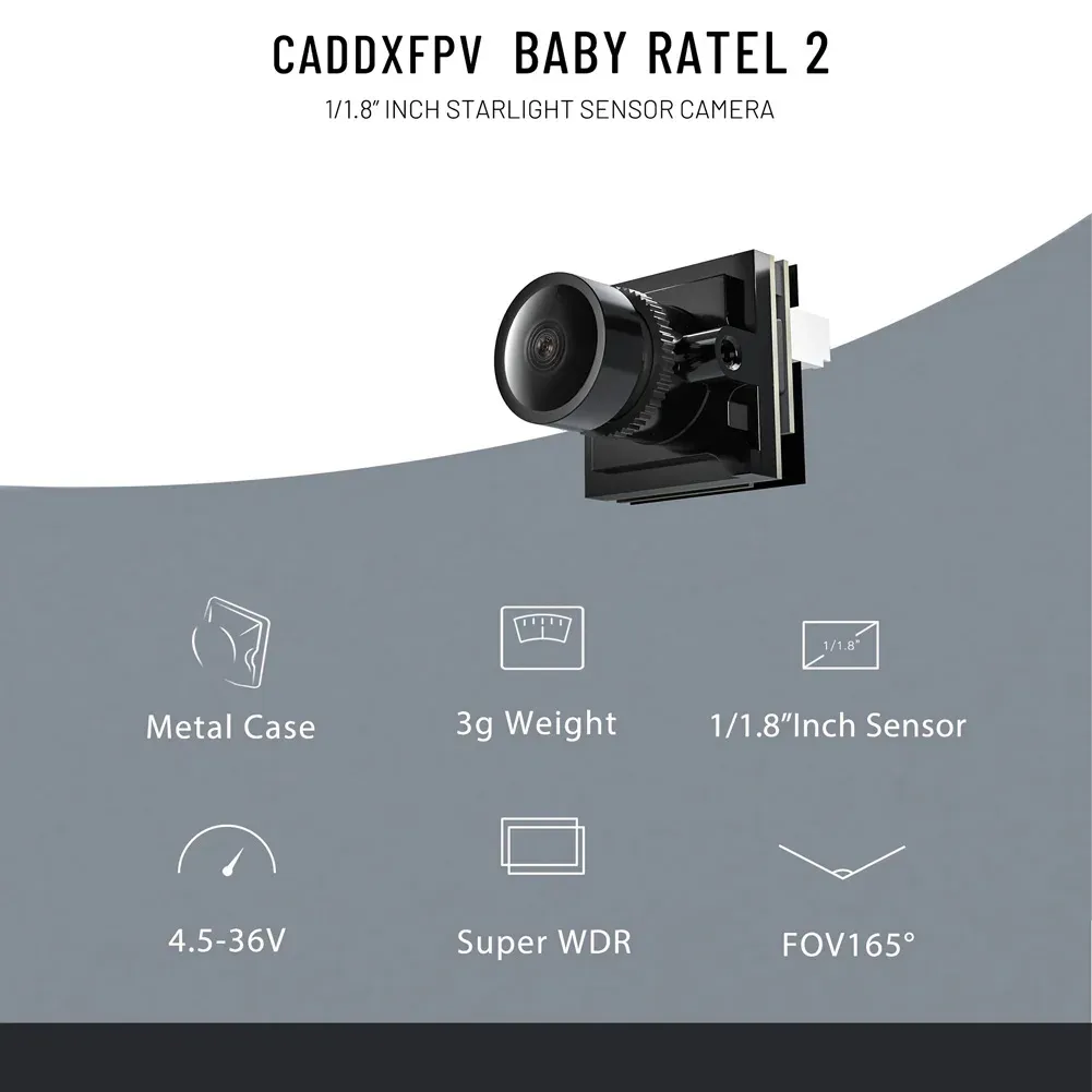 DHgate.com:Caddx Baby Ratel 2 FPV Nano Camera: 1/2/5pcs 1200TVL ...