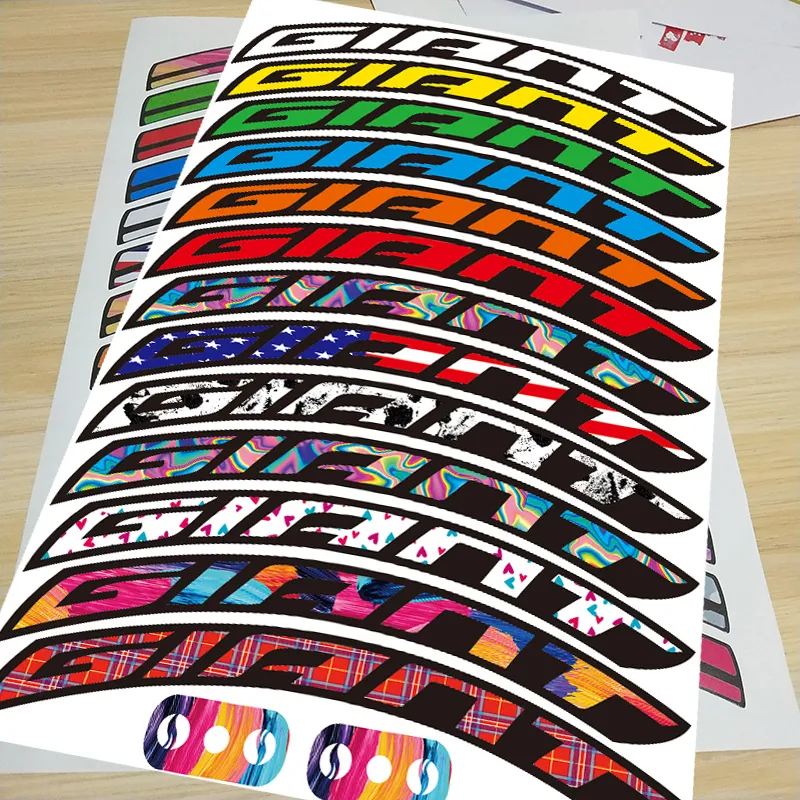 Wheel Set Sticker Bicycle 26 29 Inch Wheel Mountain Bike Rim Sticker ...