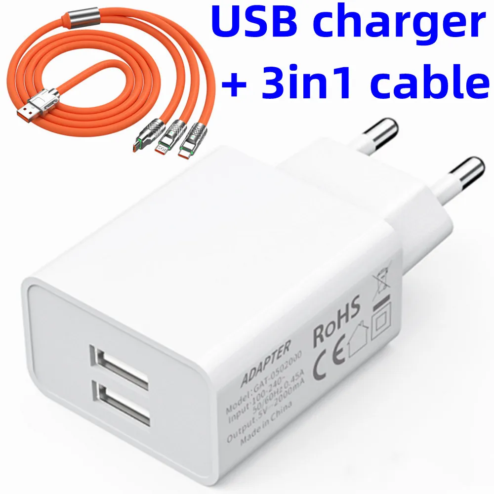 DHgate.com:Universal 5V 1A/2A/3A Phone Charger USB Wall Power Adapter ...