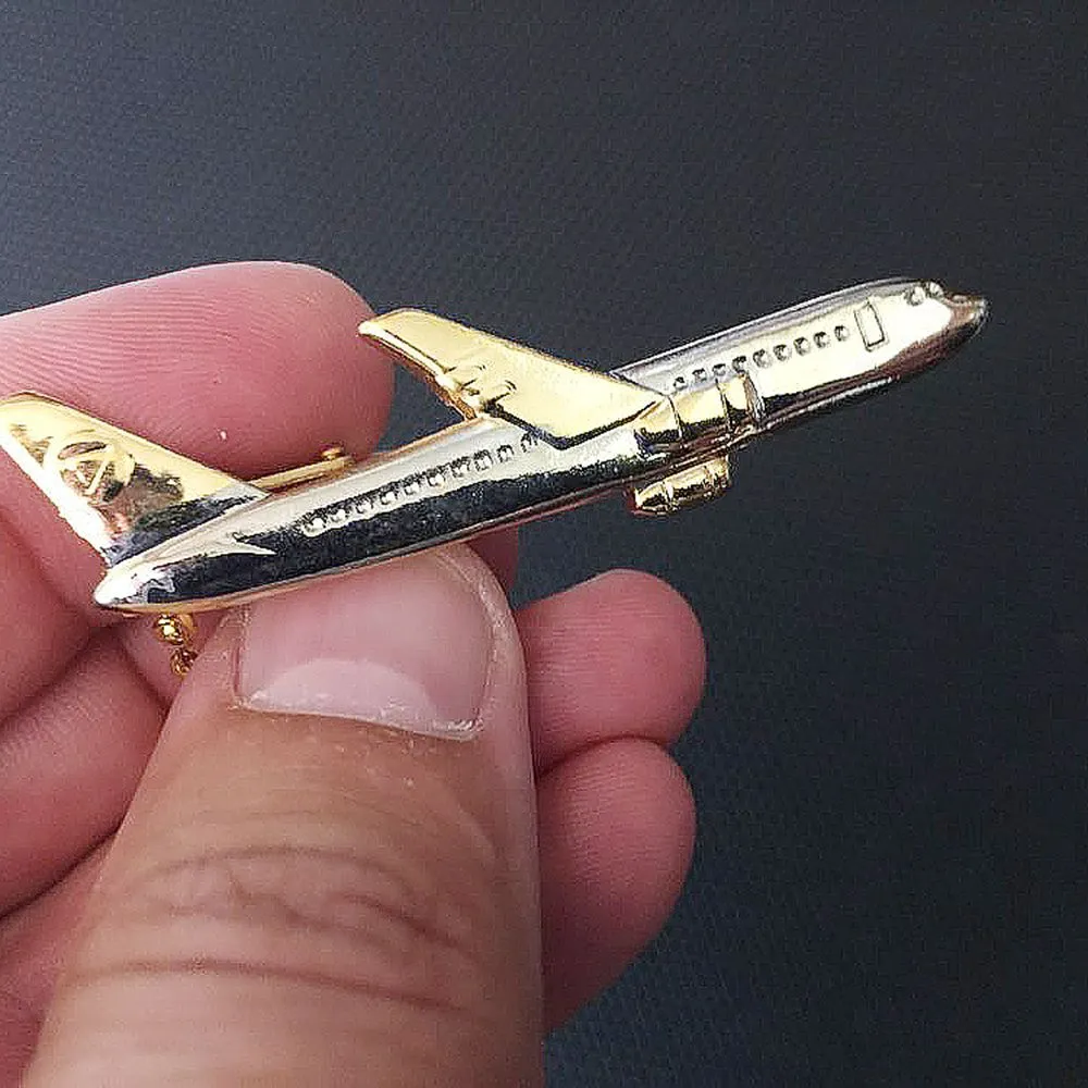 Classic Retro Airplane Shape Tie Pin for Stylish Wedding Shirt ...