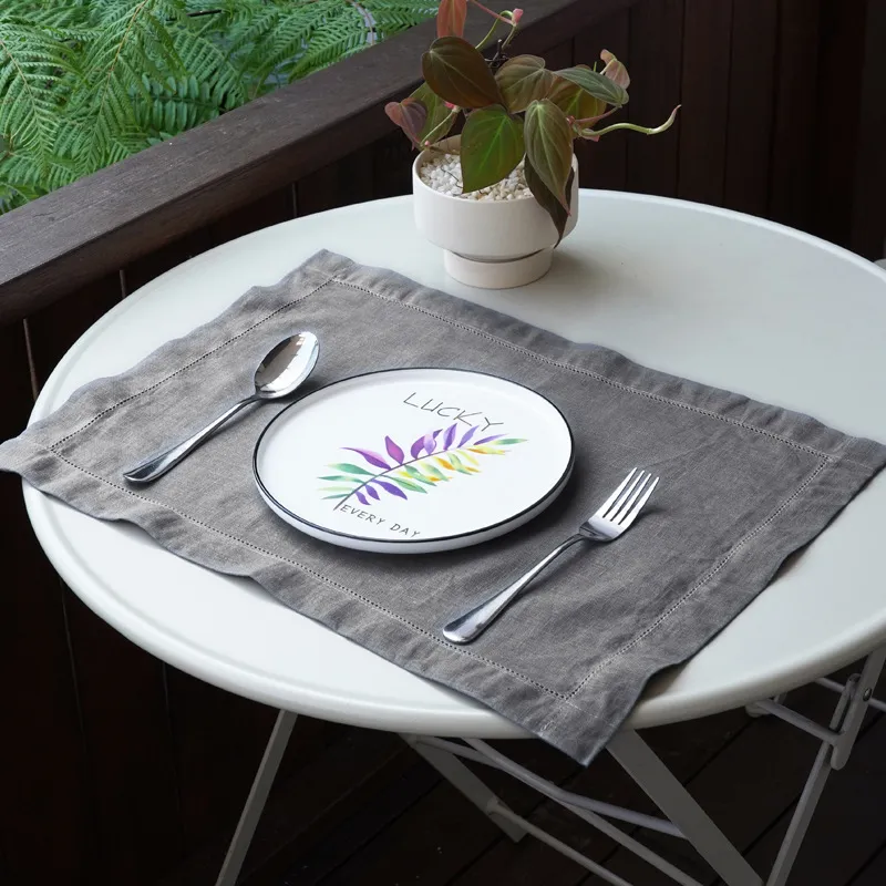Premium Linen Table Napkins - Customizable Cloth Place Mats, Elegant ...
