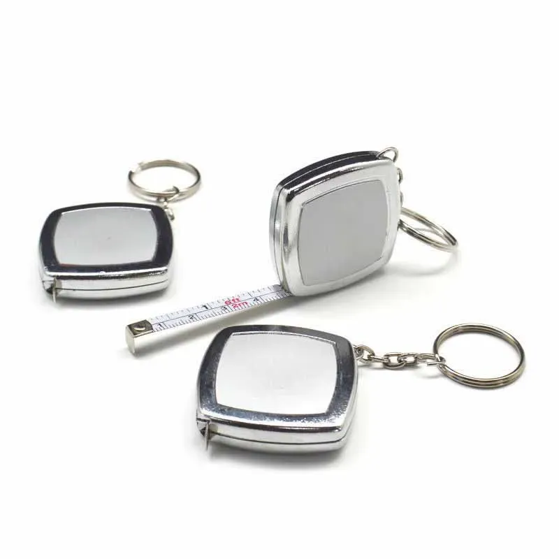 2 meter retractable tape measure mini keychain portable electroplated ...