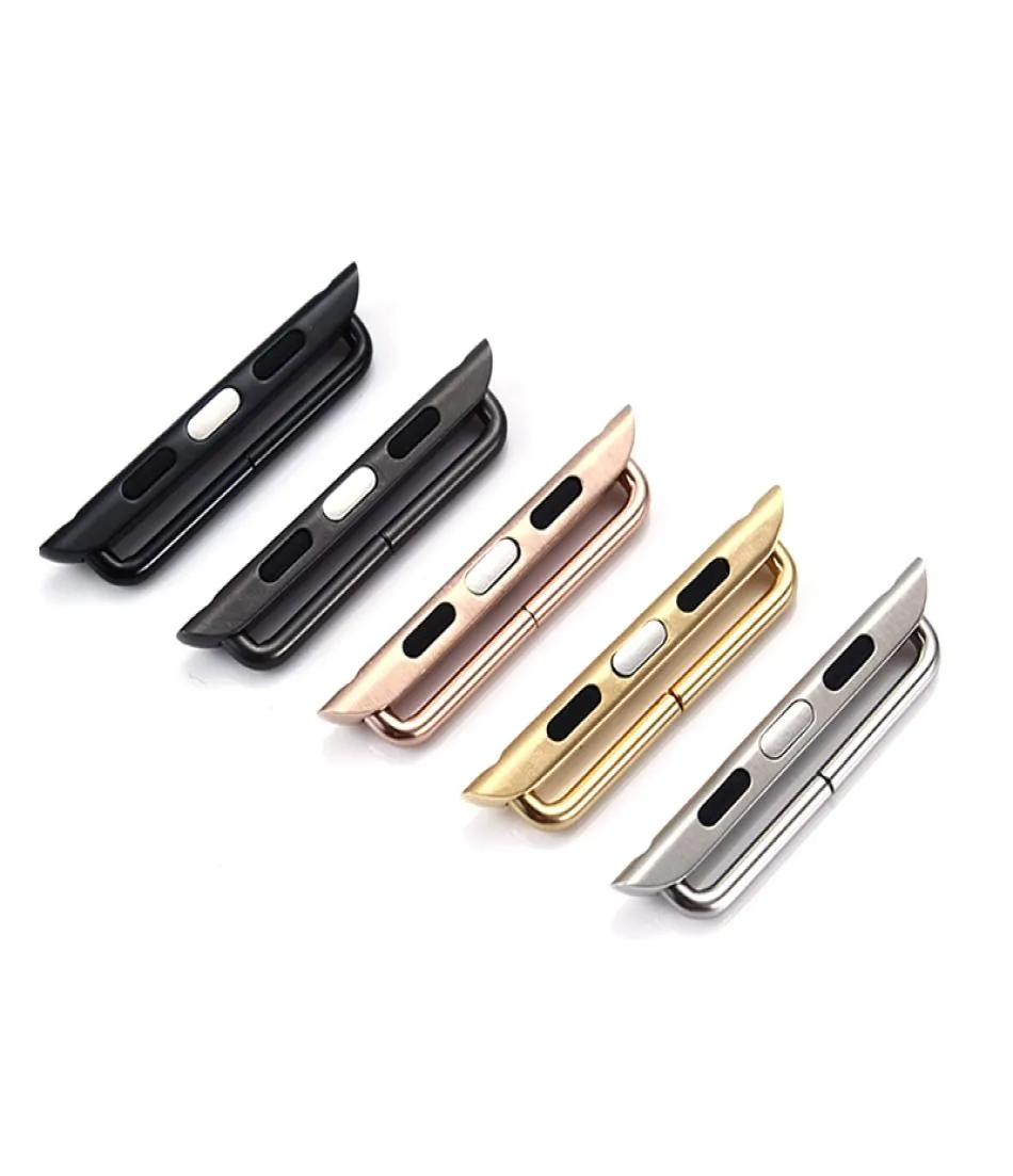 Premium Watch Band Adapters - Stainless Steel Connectors for iWatch 38 ...