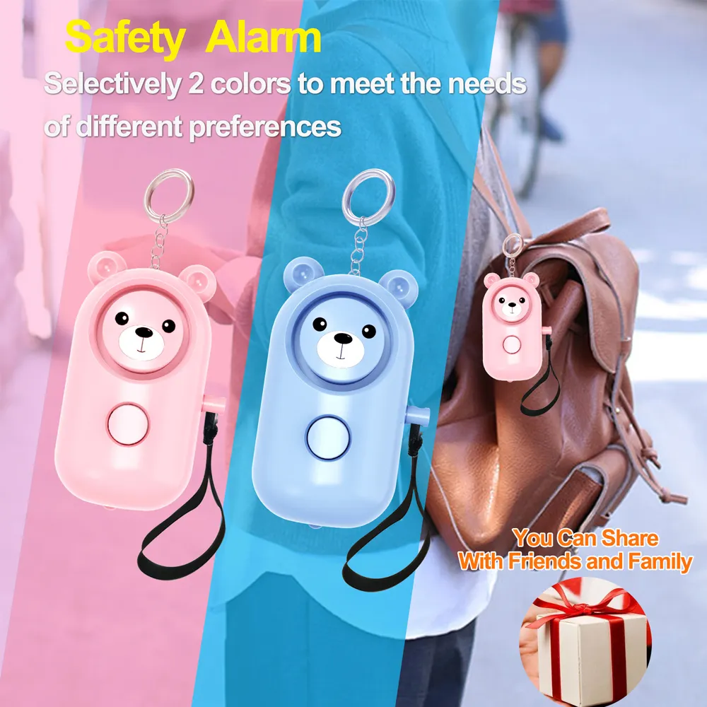 DHgate.com:Kawaii Bear Personal Alarm Keychain for Women: Loud 130dB ...