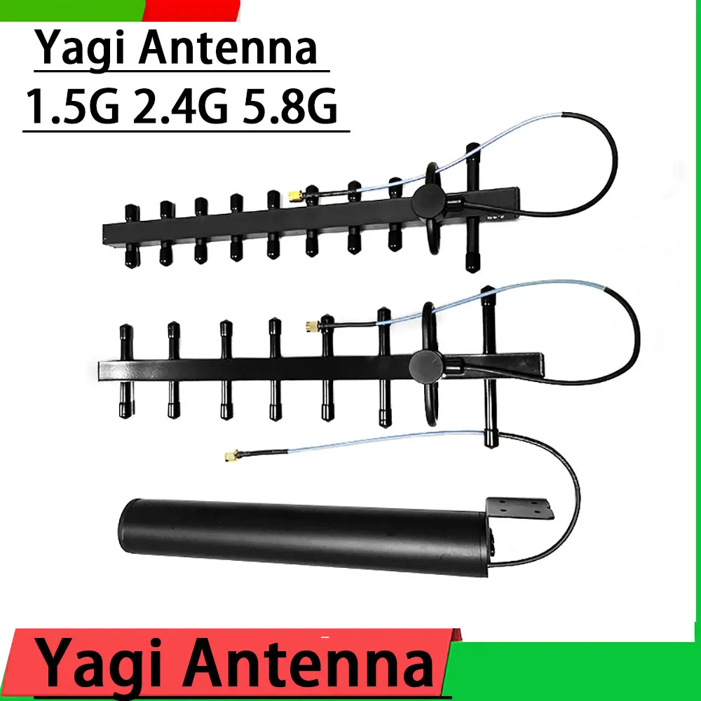 High Gain 1.5G/2.4G/5.8G Yagi Antenna | 12dB/10dB Directional for WiFi ...