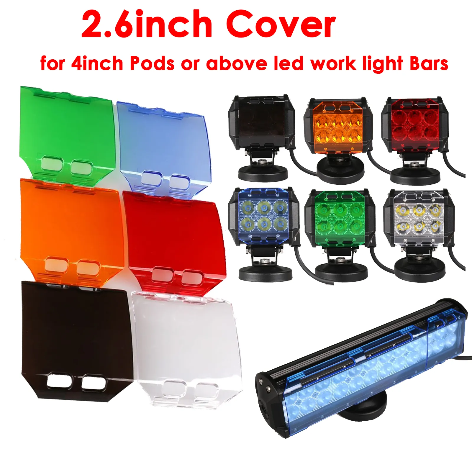 DHgate.com:4"-7" Work Light Cover Waterproof Dustproof Protective Clear ...