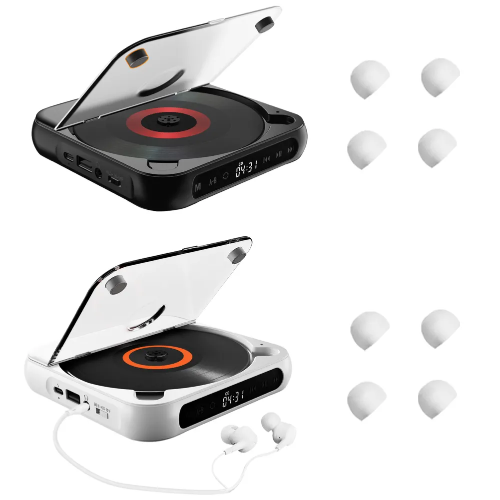 Portable CD Player with Touchscreen, 5 Modes, Anti-Skip, Shockproof ...