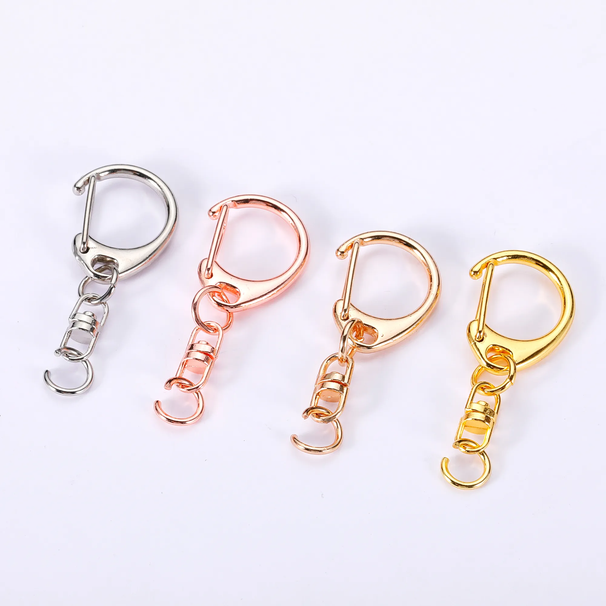 Swivel Lobster Claw Clasps Keychain Clips 8 Shape Snap Hooks for DIY ...