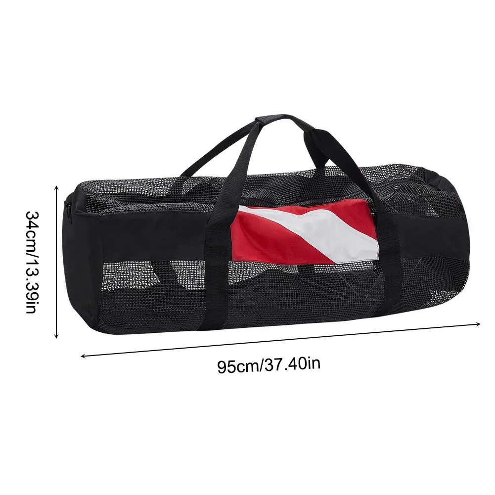 2024Extra-Large Mesh Dive Bag for Scuba Diving, Snorkeling, Beach, and ...