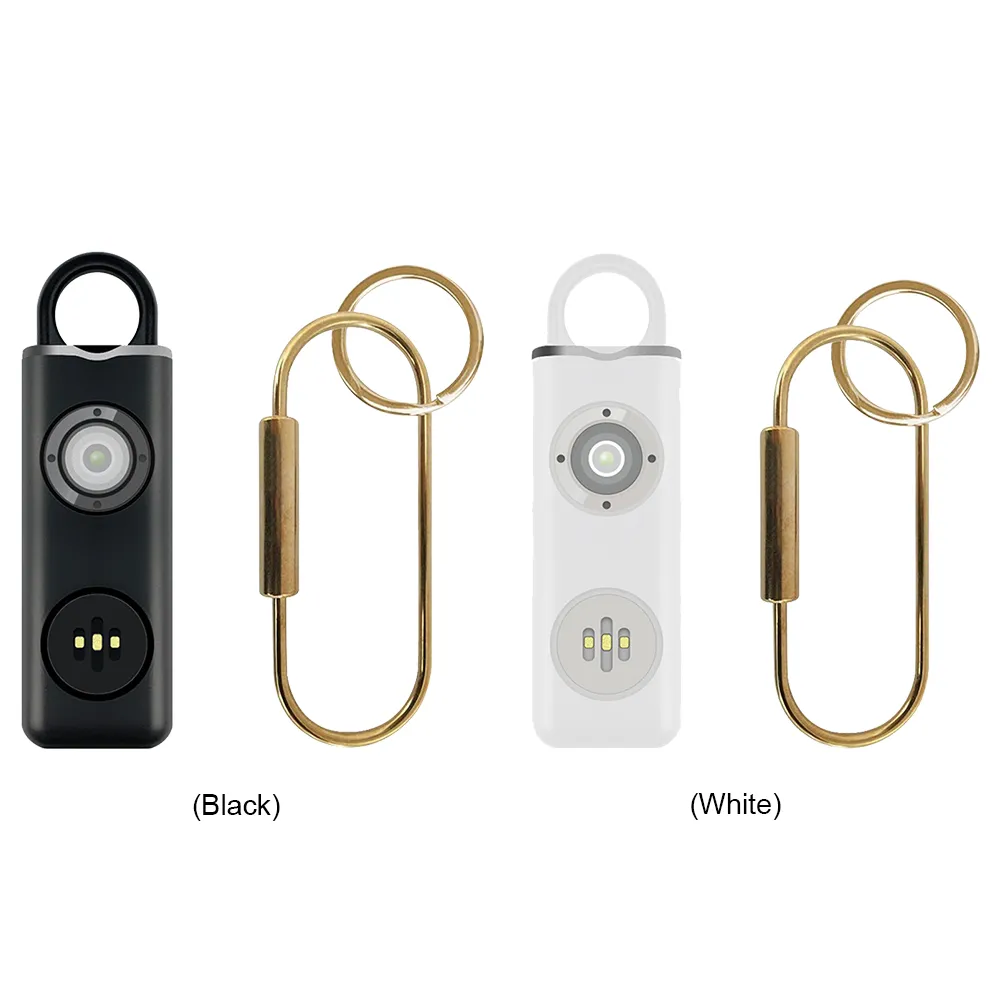 Carrying Scream Loud Panic Alarm Keychain LED Flashlight Personal Self ...