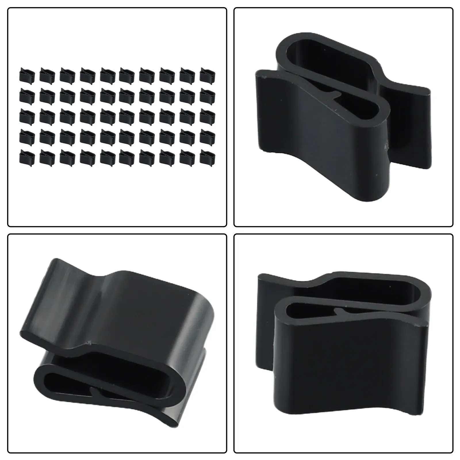 Cable Mount Solar Panel Clip Wire Holder Organizer Insulated Plastic ...