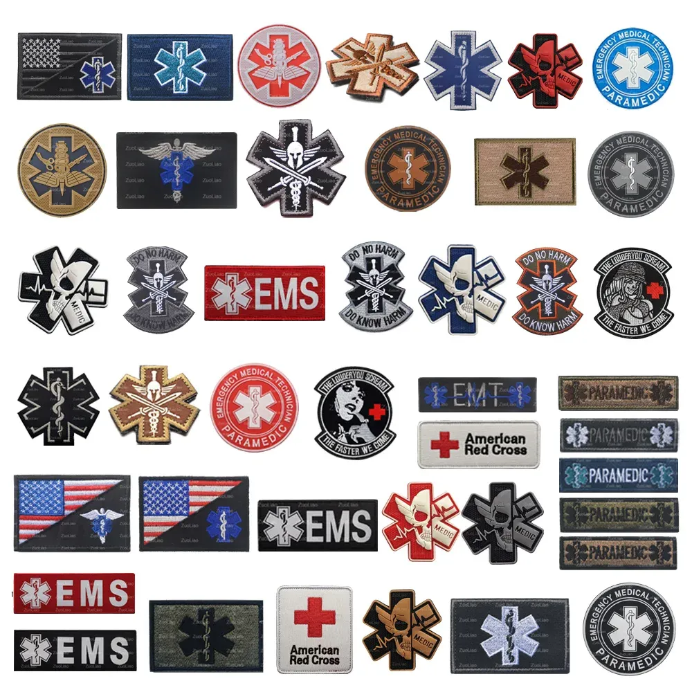 Embroidered MEDIC Patch - Premium Quality Life Star Rescue Armband for ...
