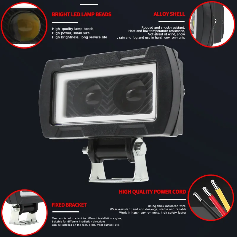 Truck LED Light Bar, 32W 12 24V LED Work Light Bar, Auxiliary Driving ...