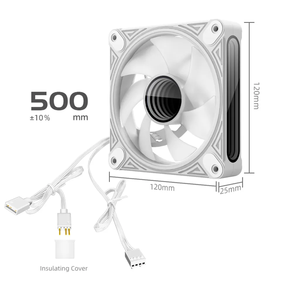 DHgate.com:COOLMOON DM1 120mm Case Fans, ARGB Aura Sync Luminous ...