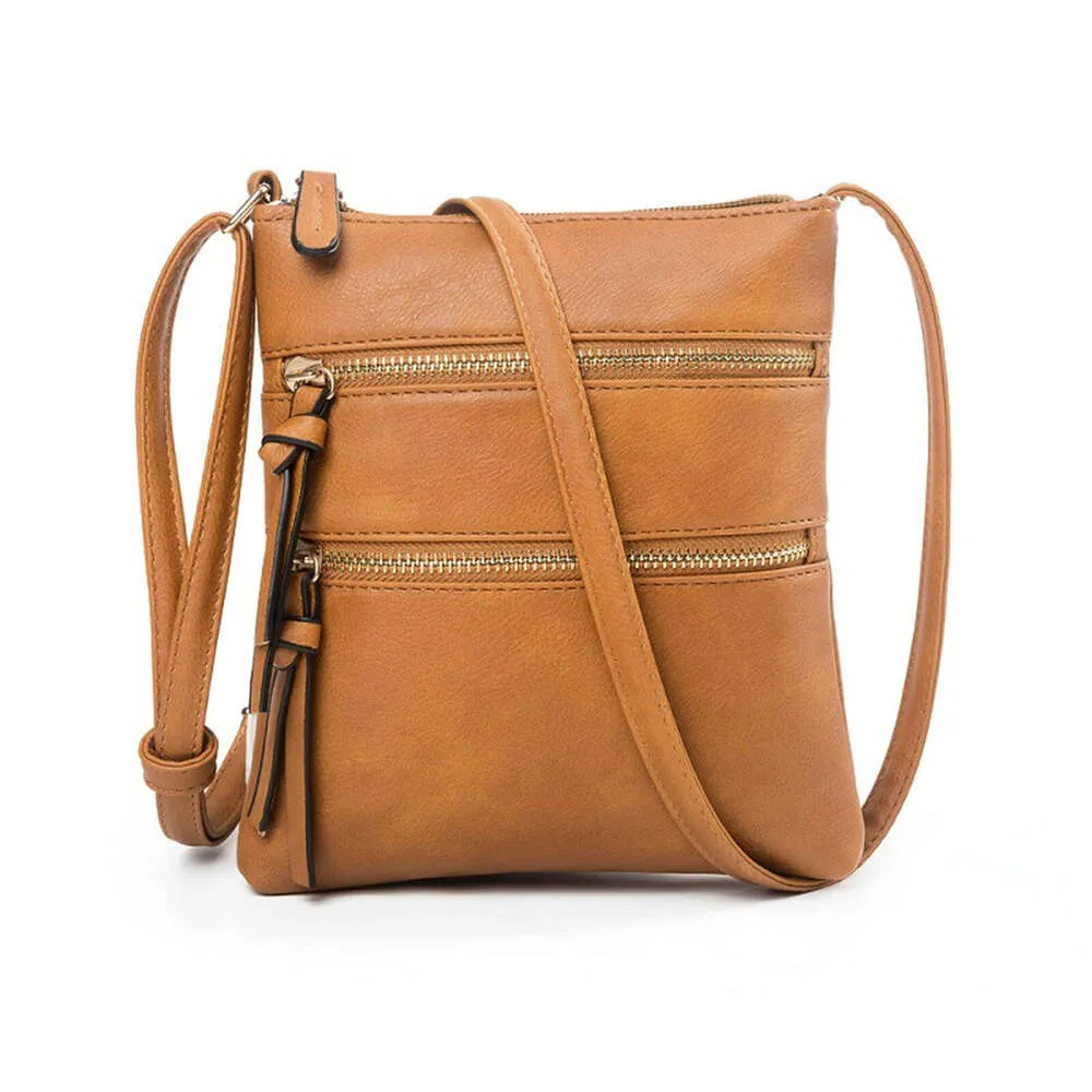 Casual Multi Functional Pocket Double Zipper Vertical... From Queenlu ...