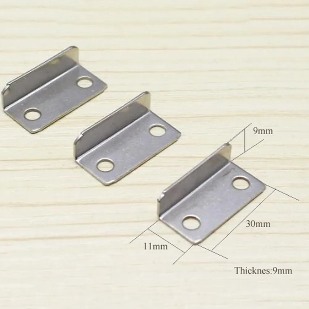 Silver Metal Drawer Lock Strike Plate Hardware Right Angle Replacement ...