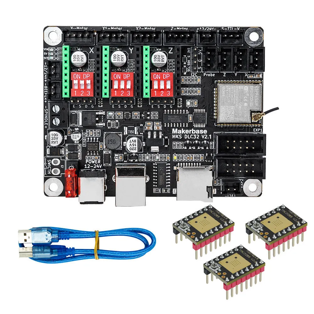 DHgate.com:MKS DLC32 V2 32Bits GRBL Offline WiFi Controller Kit w/ TS35-R LCD CNC3018 MAX PRO ...