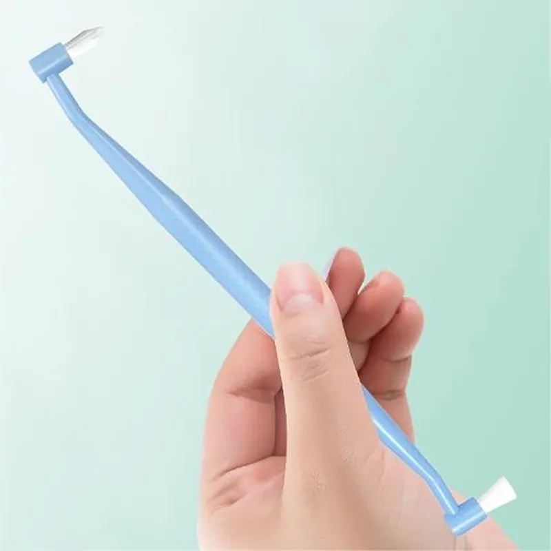 Soft Bristle Toothbrush With Dual Head Design: 2 In 1 Orthodontic Brush ...