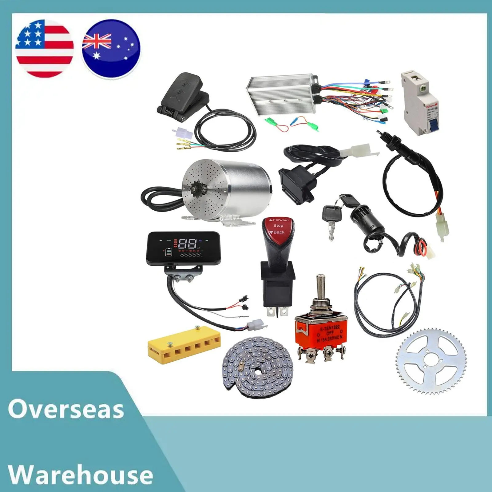 Go Kart 72V 3000W Electric Motor Controller Kit for Kart Trike Scooter ...