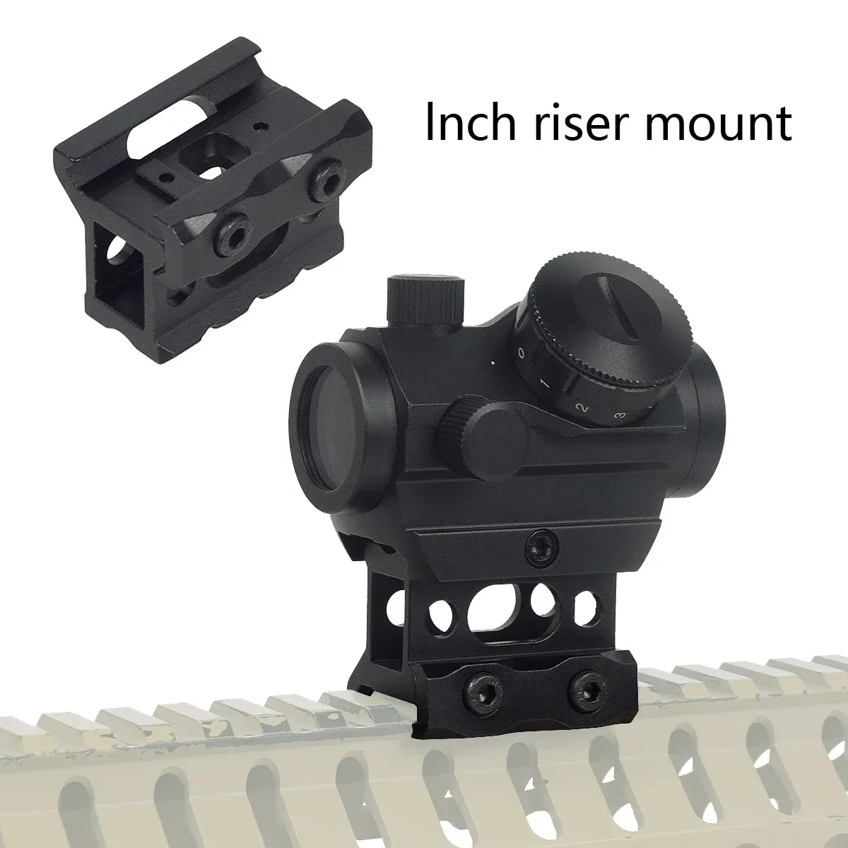 Tactical 1x20 RDS 25 Red Dot Reflex Sight With 4 MOA Scope For Hunting ...