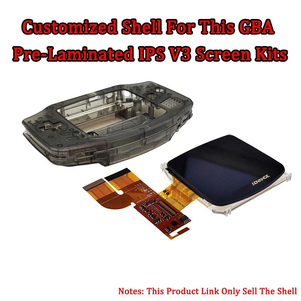 Custom IPS Pre Laminated Housing Epc Shell For GameBoy Advance GBA 3 ...