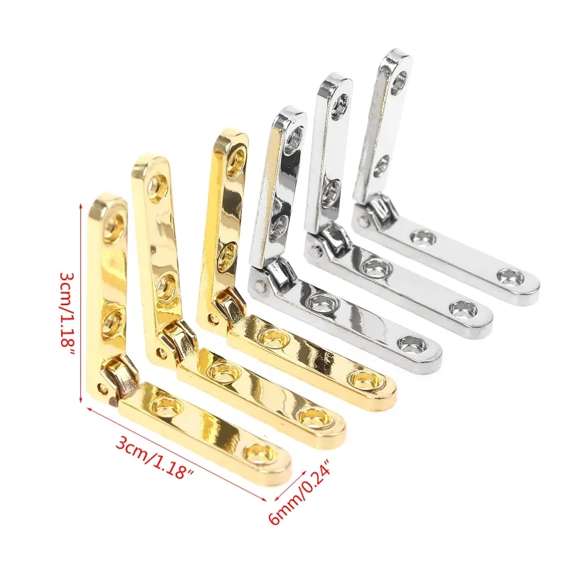 90 Degree Angle Hinge Zinc Alloy Small Side Hinge Cabinet Hardware ...