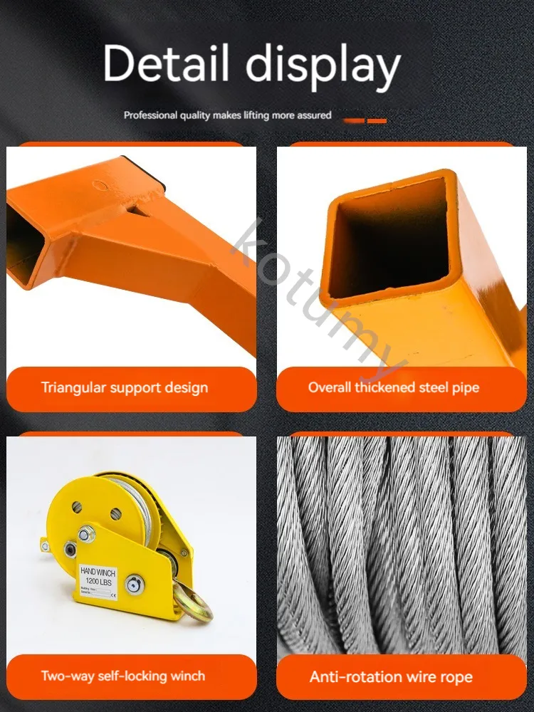 DHgate.com:Small Crane Lifting Bracket Portable Lifting Machine Manual ...