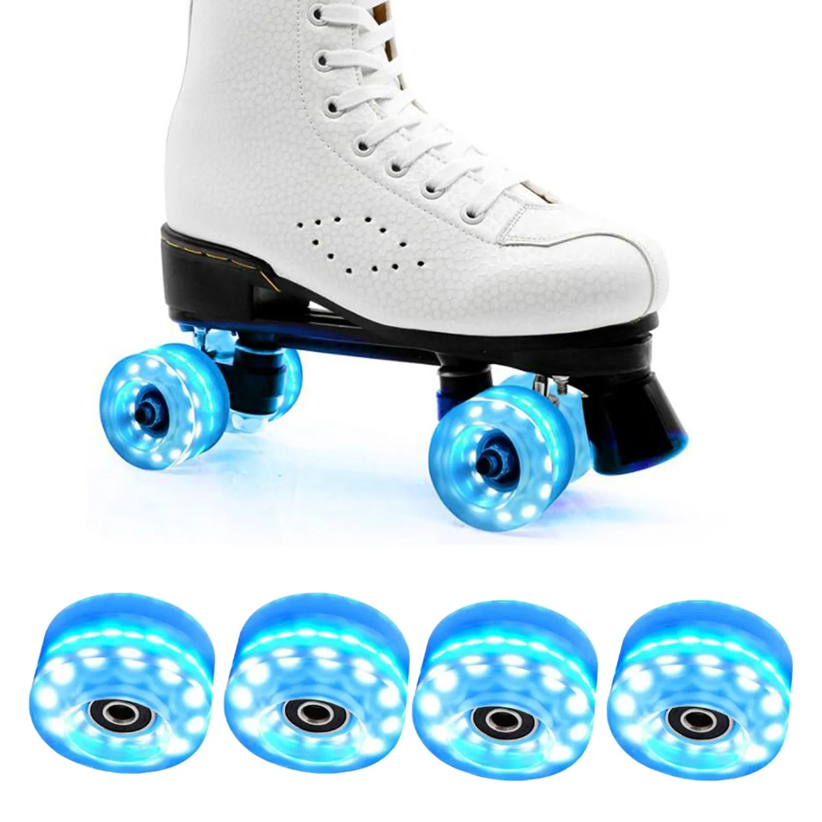 DHgate.com:Luminous Roller Skate Wheels with LED Bearings for Outdoor ...
