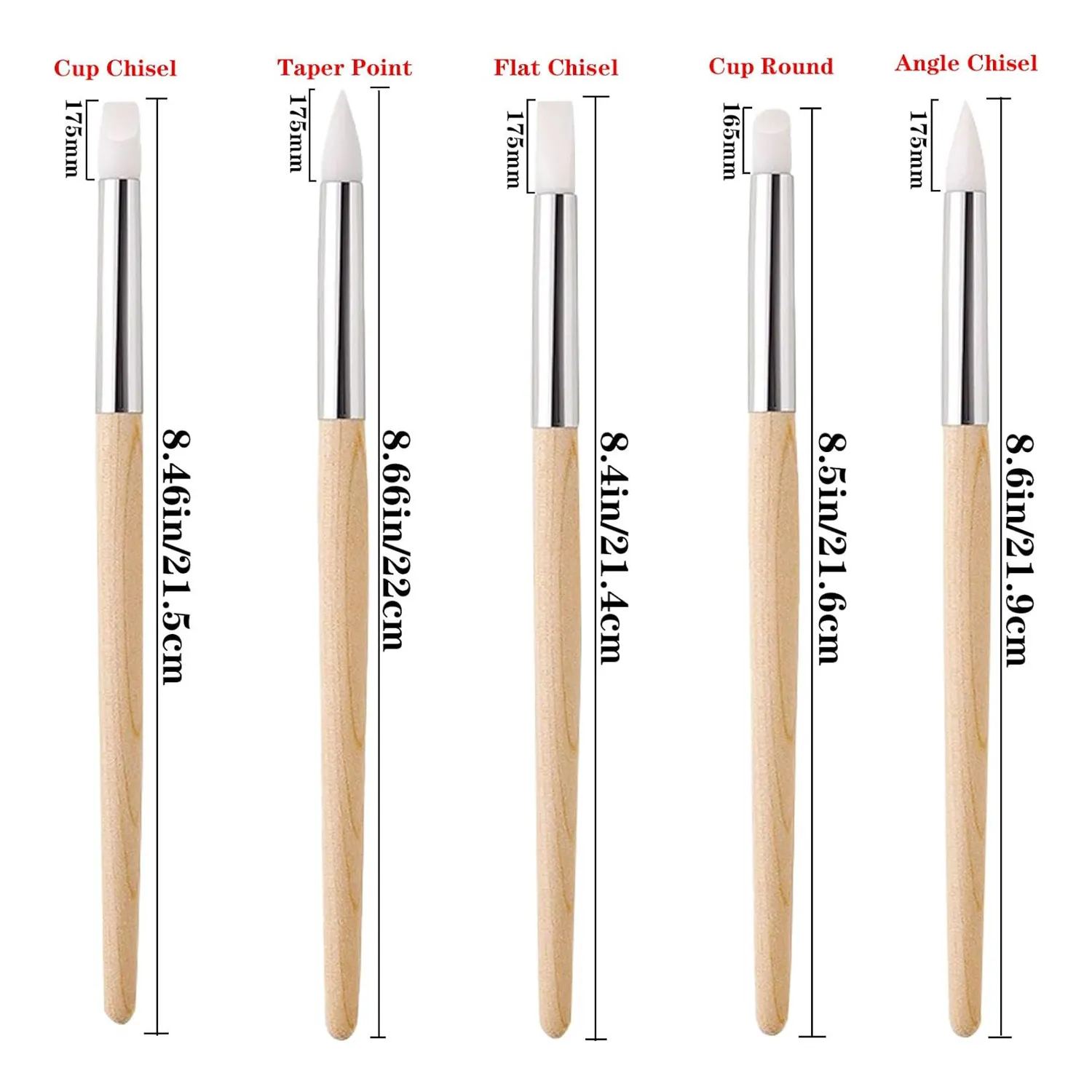 Silicone Clay Sculpting Tool Set for Modeling, Pottery, Nail Art, and ...