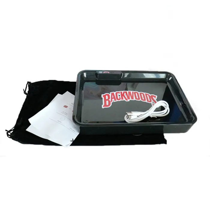 Backwoods Runtg LED Glow Tobacco Rolling Tray Smoking Accessories Dry ...