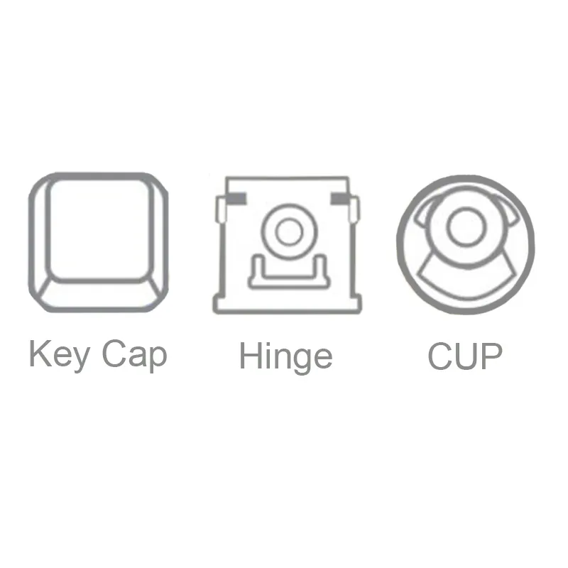 2024 Samsung Galaxy Book Flex NP950 Laptop Keyboard Replacement Keycap Key Hinge Set - Black 55 ...