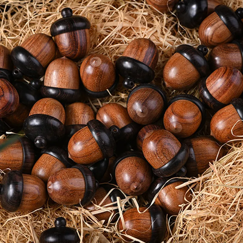 Mini Sandalwood Pill Box - Portable Solid Wood Tablet Holder, Moisture ...