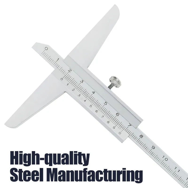 Precision Depth Vernier Caliper: 150/200/300mm Steel Vernier Depth ...