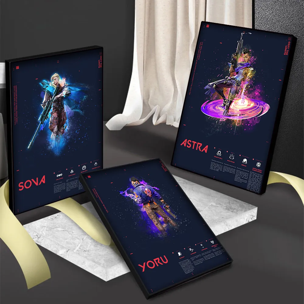 Anime Posters Gamer Poster: Themed Wall Art, Unframed Canvas Painting ...