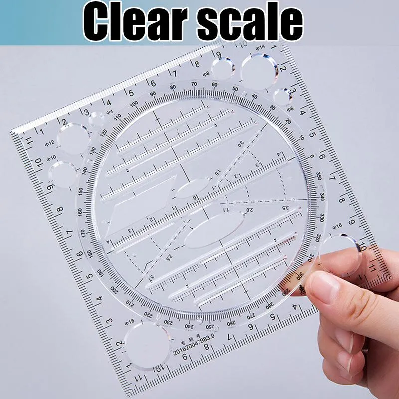 Circle Template Ruler Tool: Measuring & Drawing Templates For Students ...
