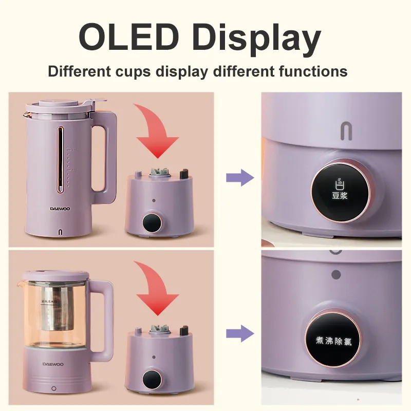 DHgate.com:DAEWOO Soymilk Maker - 600ml Portable Multifunctional Health ...