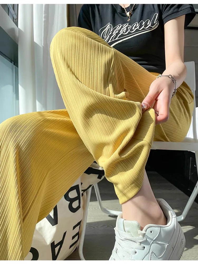 Pleated Stripe Fabric Silky Smooth Thin Anti-wrinkle Spring Summer by ...