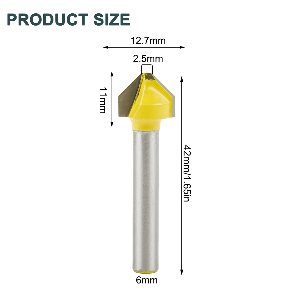 DHgate.com:6mm Acrylic Engraving Router Bit with V-shape for Chamfering ...