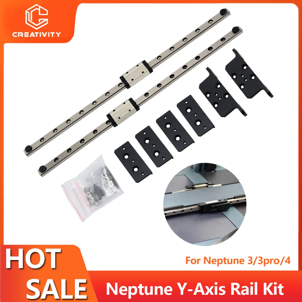 ELEGOO Neptune 3/4 Y-Axis Dual Rail pc upgrade kit for MGN9H 3D ...