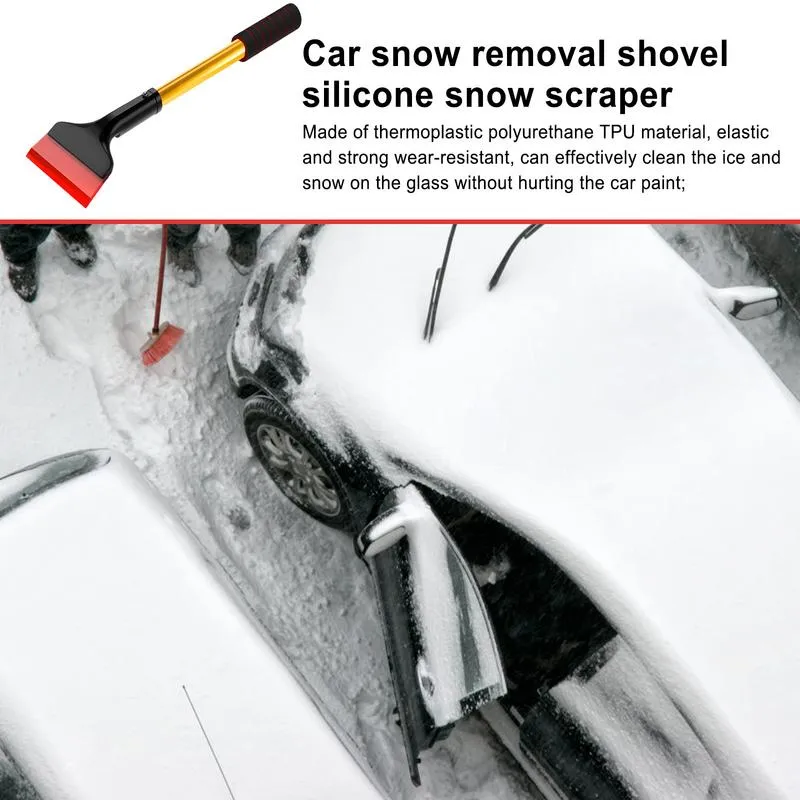 Mini Car Snow Tire Scraper For Windshield, Rearview Mirror, And ...