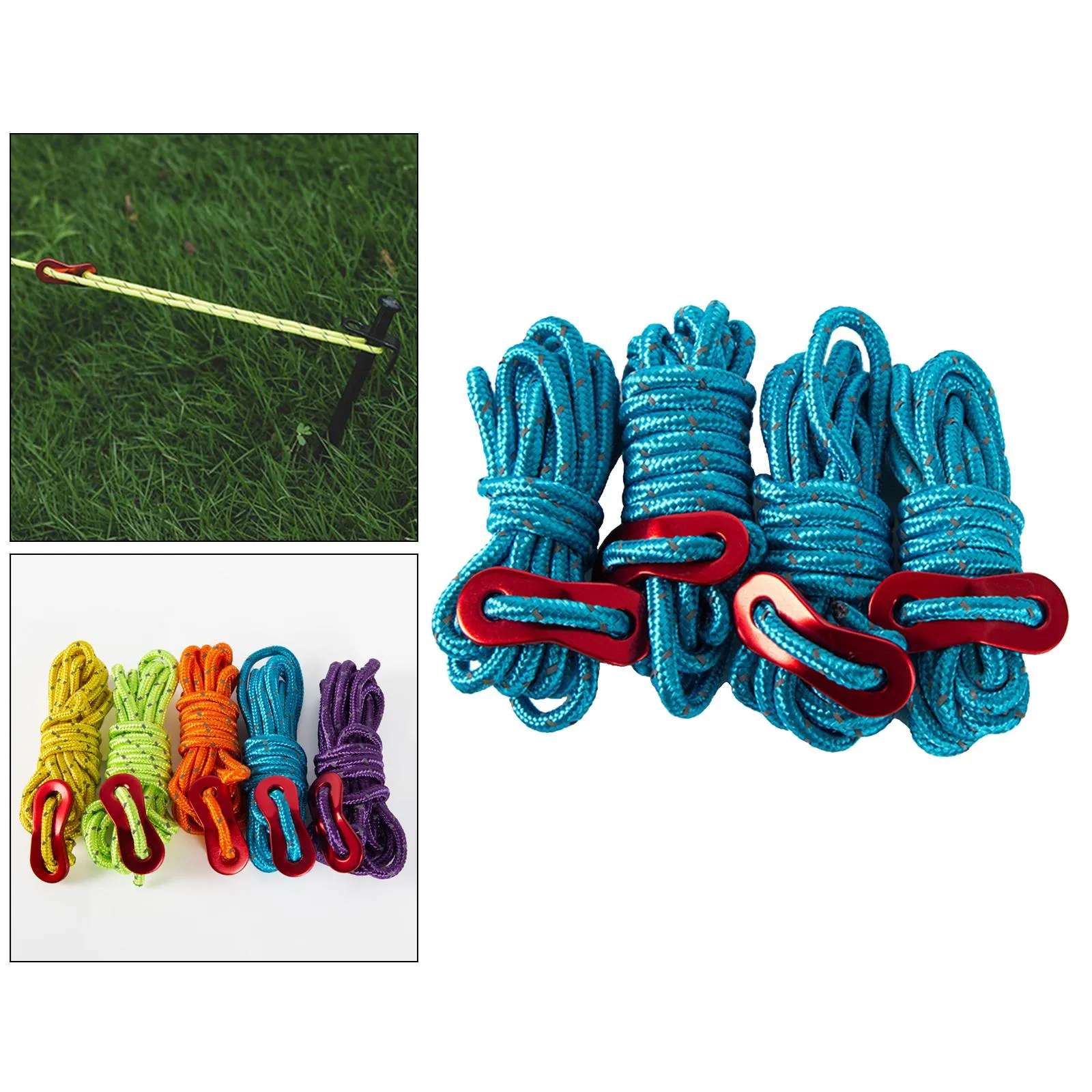 DHgate.com:Reflective Tent Guide Ropes 4-Pack, 65 ft High-Visibility ...