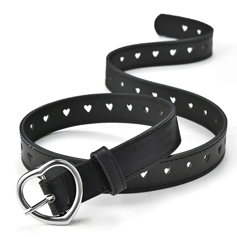 Childrens Designer Belts: Faux Leather Kids Belt With Cute Peach Heart ...