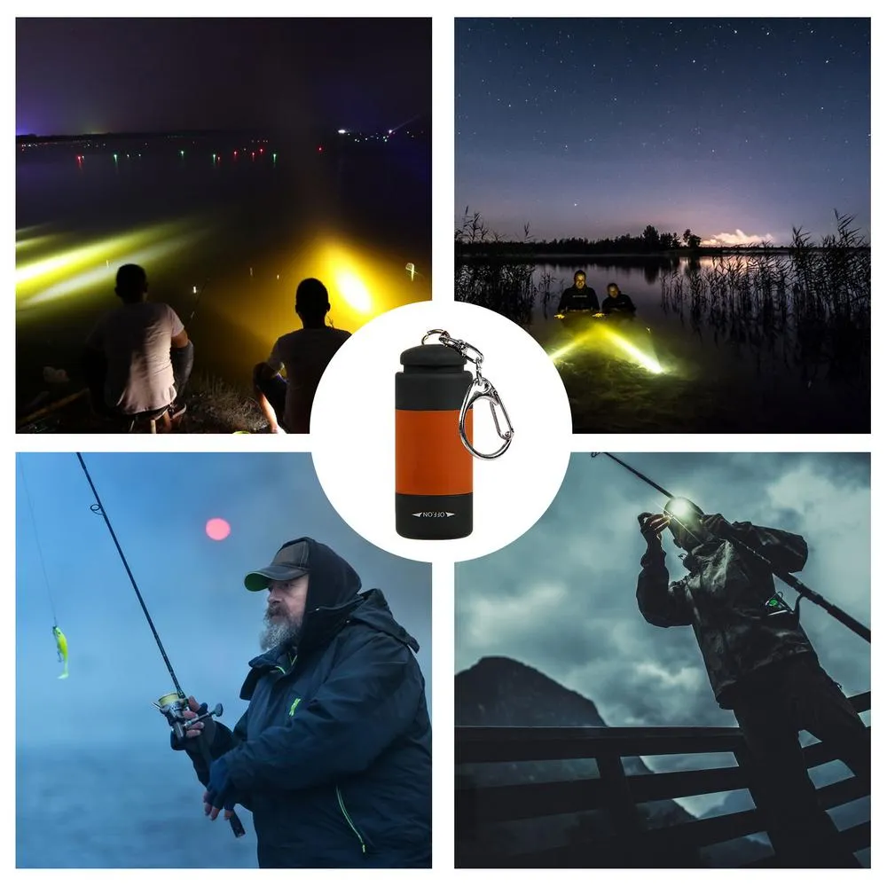 LED Underwater Fishing Light IP68 Waterproof Rechargeable Submersible ...