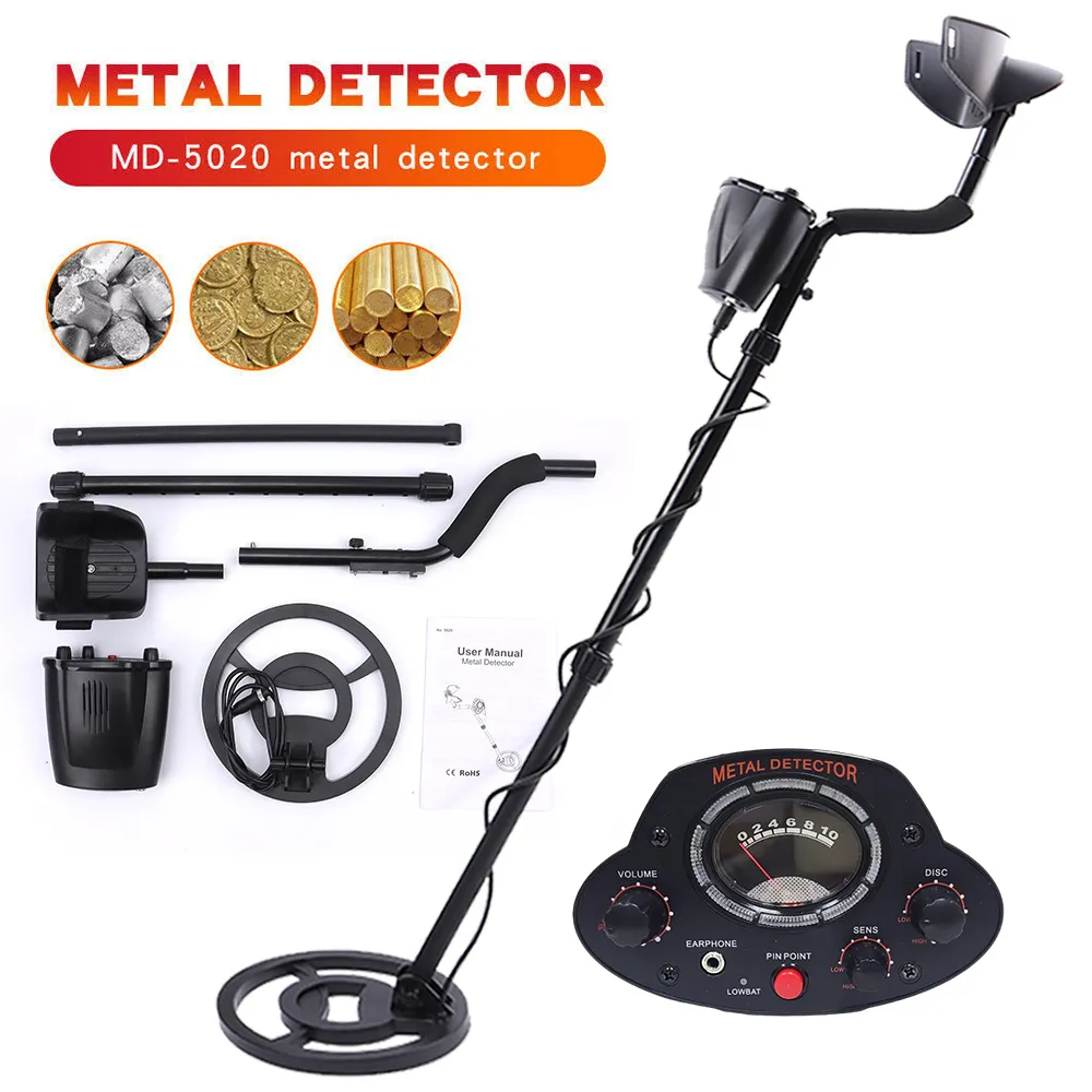 Professional MD-5020 Underground Metal Detector Pinpointer, Waterproof ...